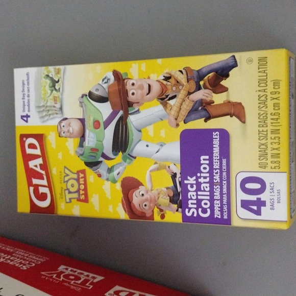 GLAD | Kitchen | Glad Disney Toy Story Snack Zipper Bags 4 | Poshmark